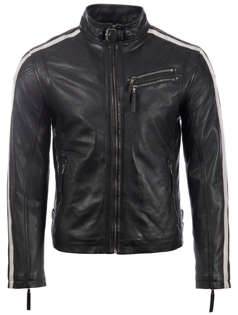 KPTW Men's Racing Biker Jacket - Black – Aviatrix