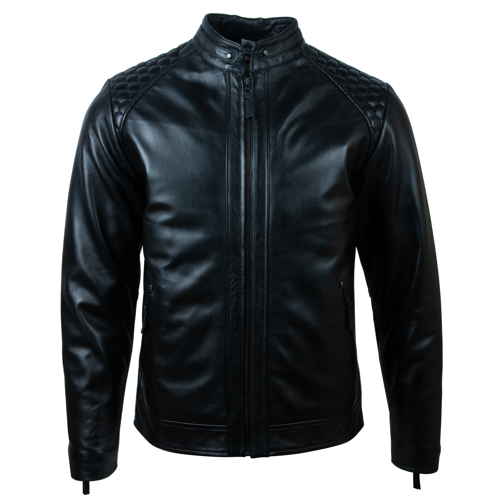 K0B4 Men’s Hex Honeycomb Biker Jacket - Black – Aviatrix