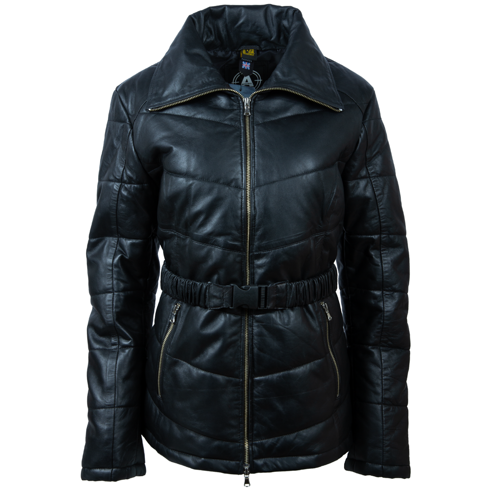 KDFX Women's Puffer Coat - Black – Aviatrix