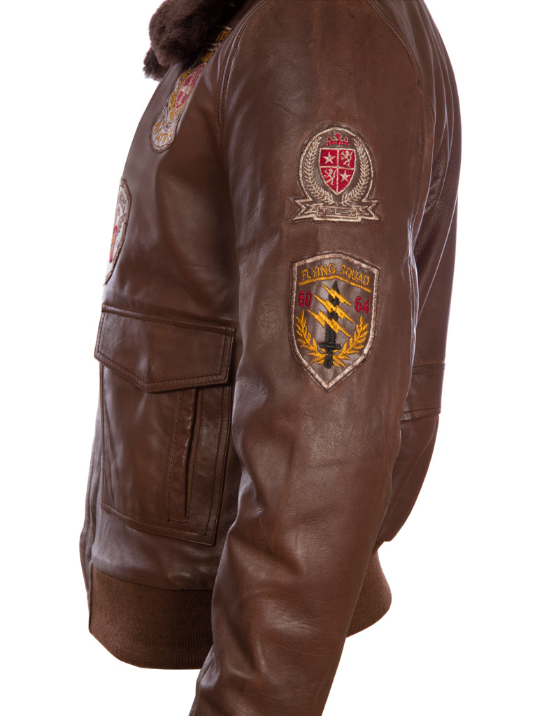 JWR3 Men's Aviator Bomber Jacket - Cocoa – Aviatrix